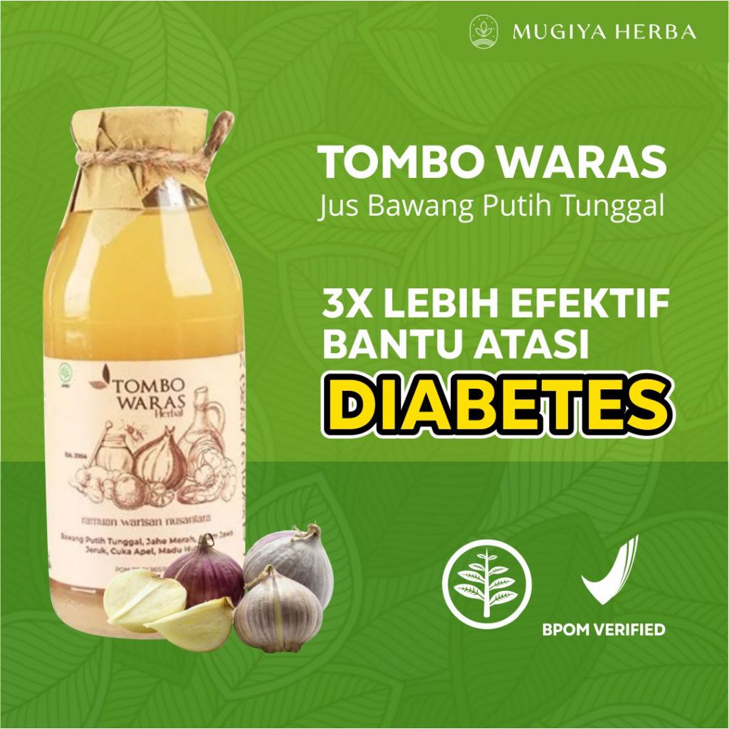 Jual TOMBO WARAS JUS BAWANG PUTIH TUNGGAL 100% ALAMI BPOM JAHE MERAH ...