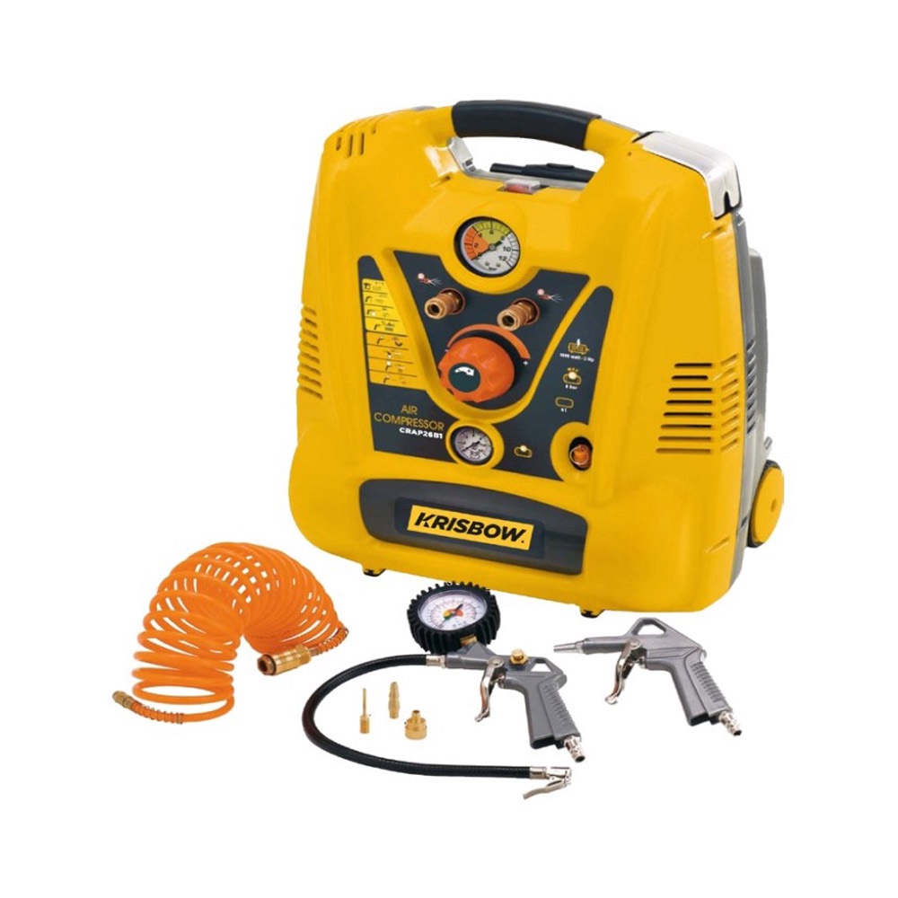 Jual Compressor 2HP 6L 8Bar 1PH Set Oilfree FN Krisbow 10118501 ...