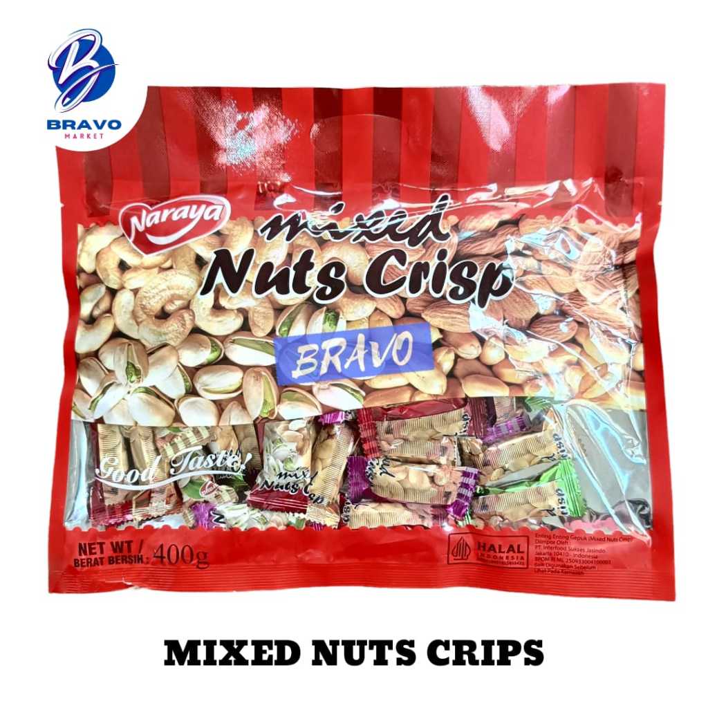 Jual Naraya Mixed Nuts 400gr Naraya Permen Kacang Enting Enting Gepuk ...