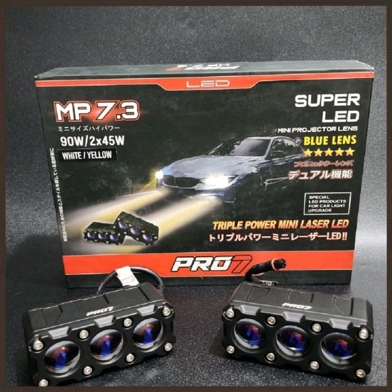 Jual PRO7 Mini Projie MP7.3 Triple Blue Lens MP73 Mini Laser LED ...