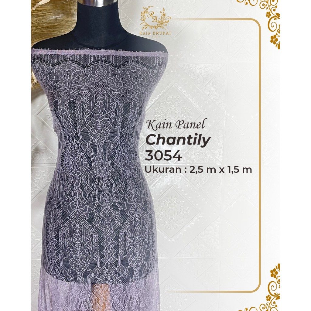 Jual Kain Panel Semi Prancis Chantily Panel 3054 - Grade B - Panjang 2 ...