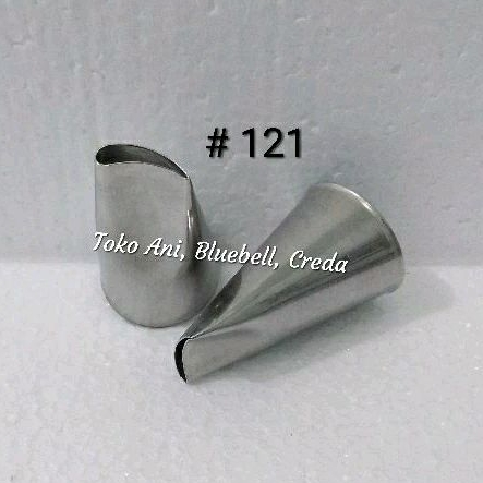 Jual Ateco Medium Rose Petal Curve Pastry Piping Tip #121 / Ateco Spuit Kelopak Mawar Lengkung ...