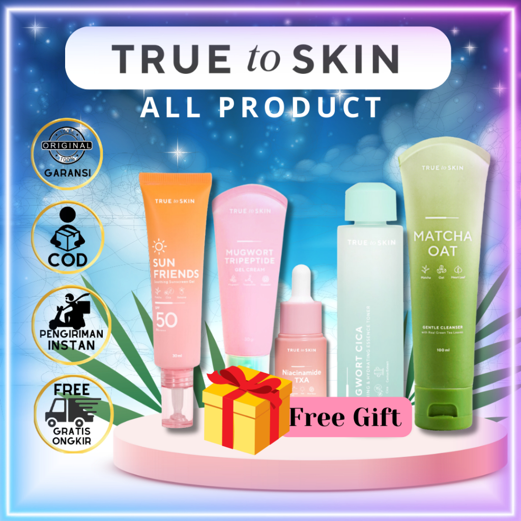 Jual True to Skin Series / Matcha Oat Gentle Cleanser / Mugwort Cica ...