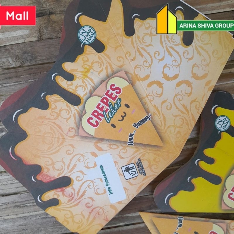 Jual 100 LEMBAR KEMASAN CREPES JUMBO BAHAN DUPLEK PUTIH SUPER QUALITY ...