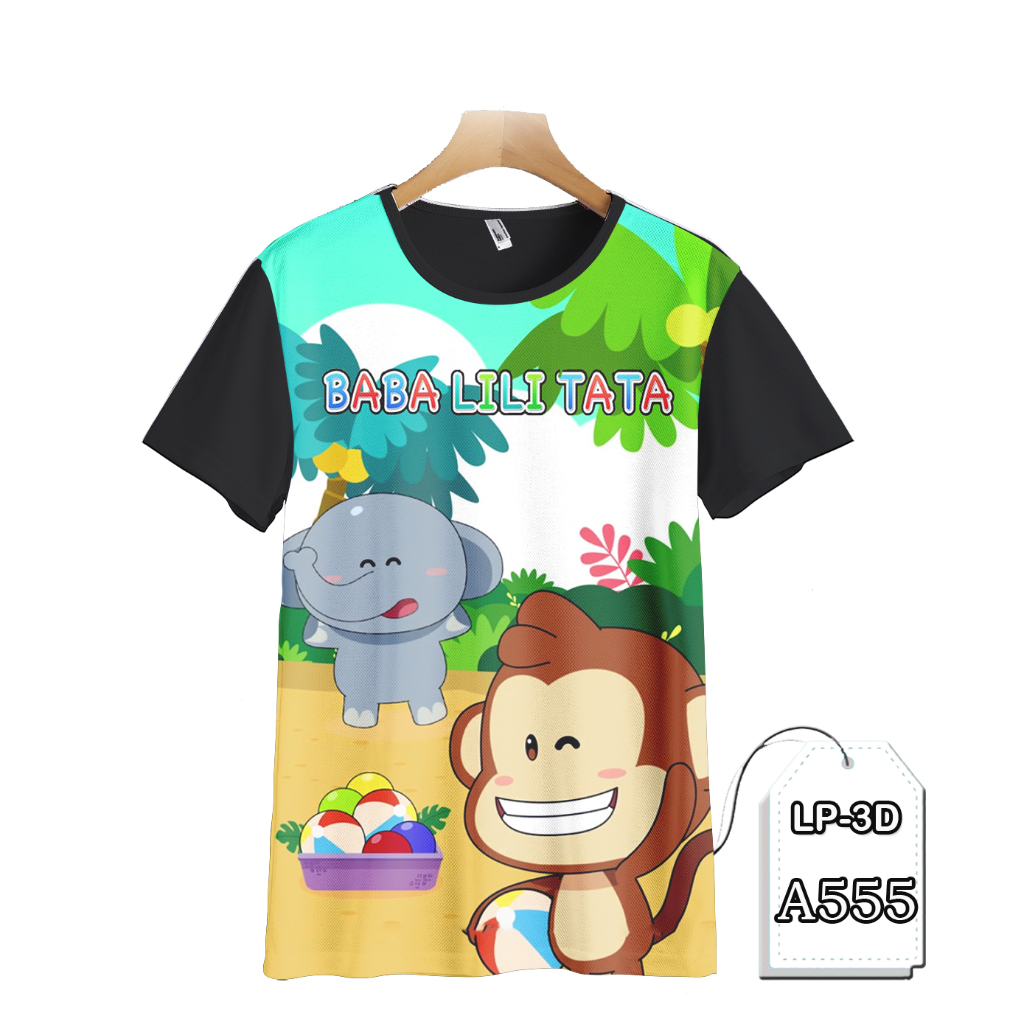 Jual KAOS BABA LILI TATA Printing 3D KAOS Game Serial Anak #LP3D-A555 ...