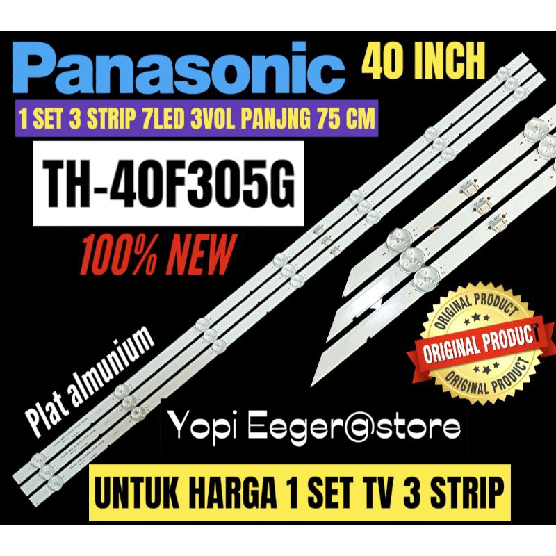 Jual BACKLIGHT TV LCD LED PANASONIC 40 INCH 7LED 3VOL TH-40F305G ...
