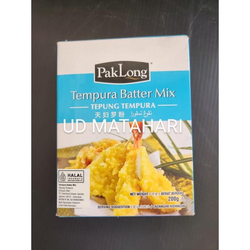 Jual Tempura Batter Mix Flour PakLong Tepung Tempura Premix Pak Long ...