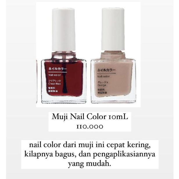 Jual Muji Nail Color Kutek Cat Kuku Original Japan | Shopee Indonesia