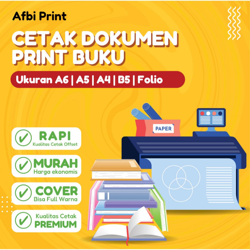Jual Cetak Dokumen Print Buku warna atau Hitam putih | Shopee Indonesia
