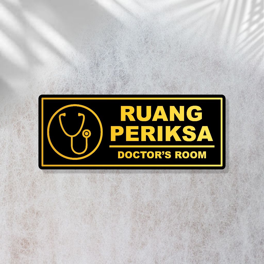 Jual Sign Acrylic Ruang Periksa Dokter | Akrilik nama ruangan | Ruang ...