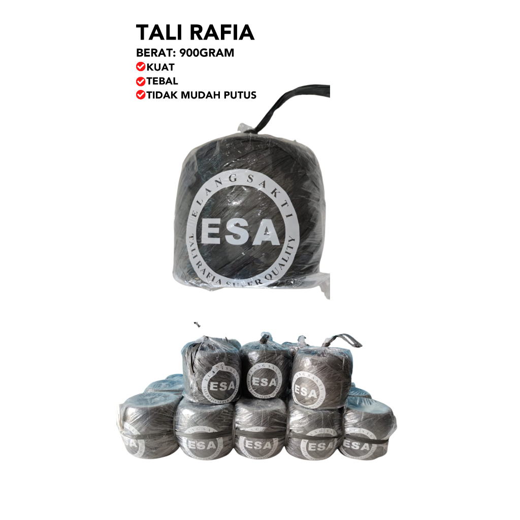 Jual Tali Rafia Besar / Tali Plastik / Rafia Roll / Tali Rapia | Shopee ...