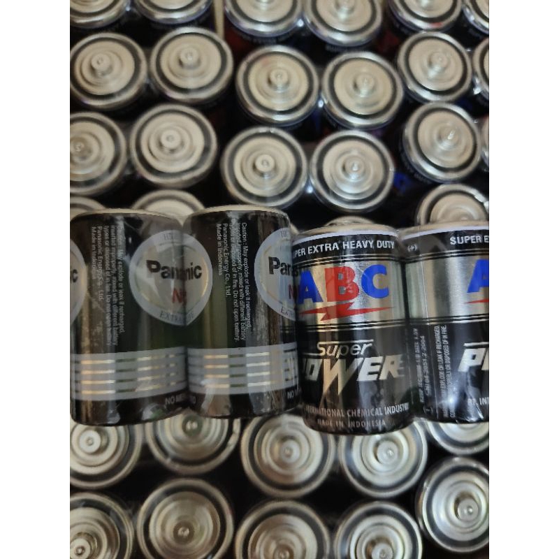 Jual PROMO baterai D panasonic neo extra long R20 / baterai abc super ...