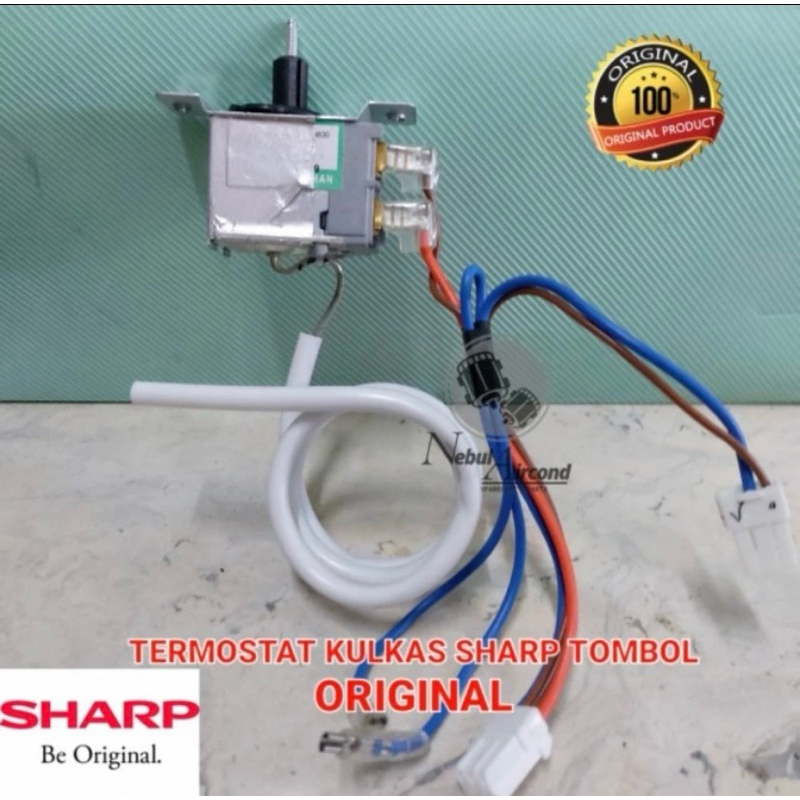 Jual THERMOSTAT KULKAS SHARP ORIGINAL 1 PINTU SET DENGAN KABEL | Shopee ...