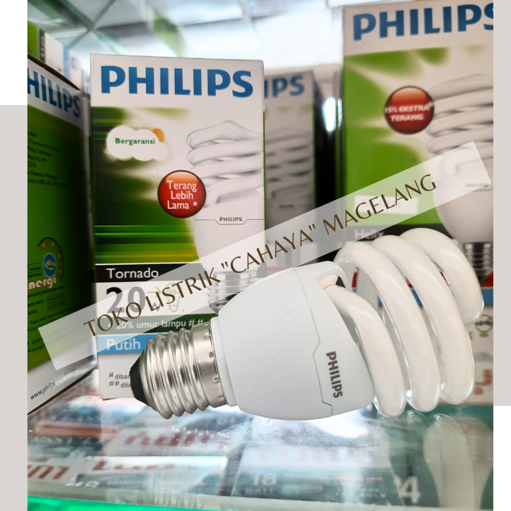 Jual Lampu Philips Helix / Tornado Putih Cool Daylight 5W, 8W, 12W, 15W, 20W, 24W, 35W | Shopee ...