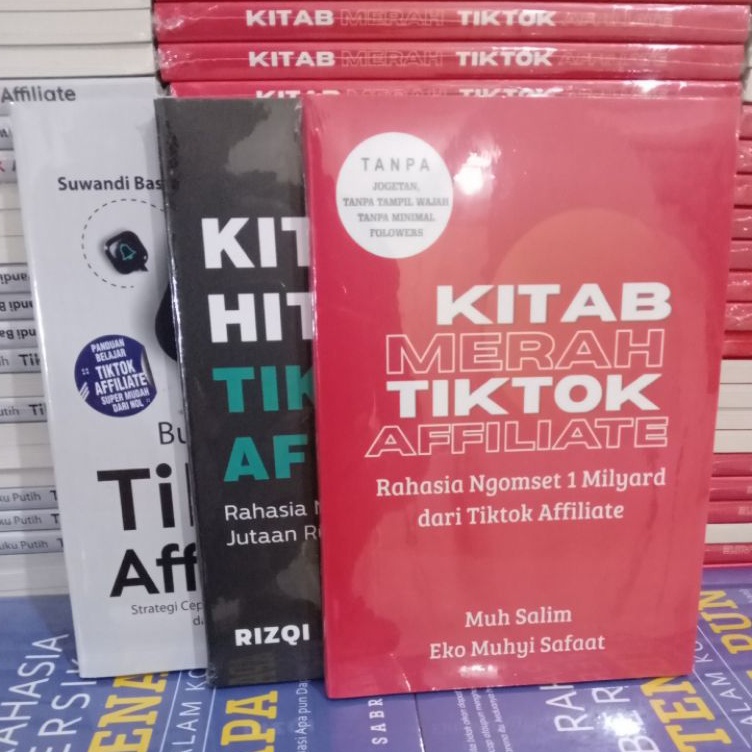 Jual PAKET 3 BUKU PUTIH TIKTOK KITAB HITAM TIKTOK KITAB MERAH TIKTOK ...