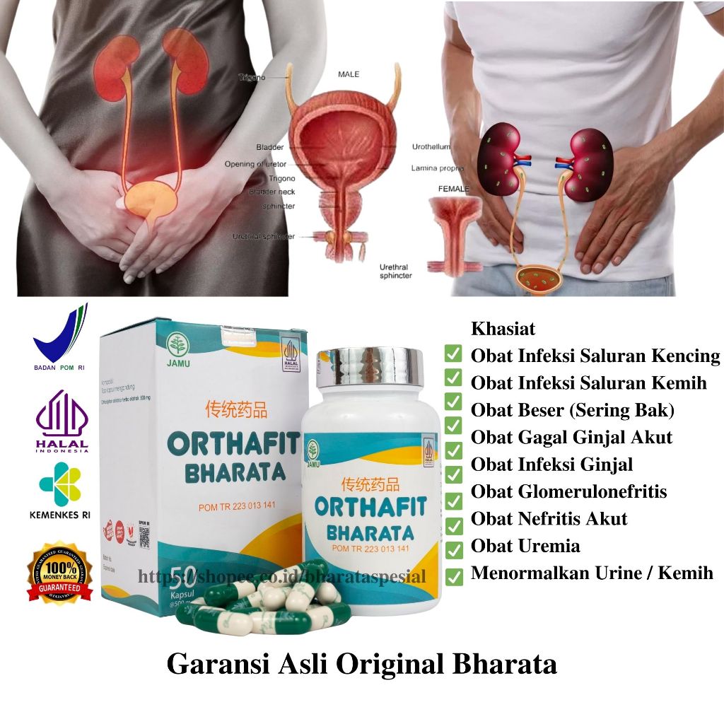 Jual Obat ISK Infeksi Saluran Kencing Ampuh ORTHAFIT BHARATA Original ... Jual Obat ISK Infeksi Saluran Kencing Ampuh ORTHAFIT BHARATA Original ...