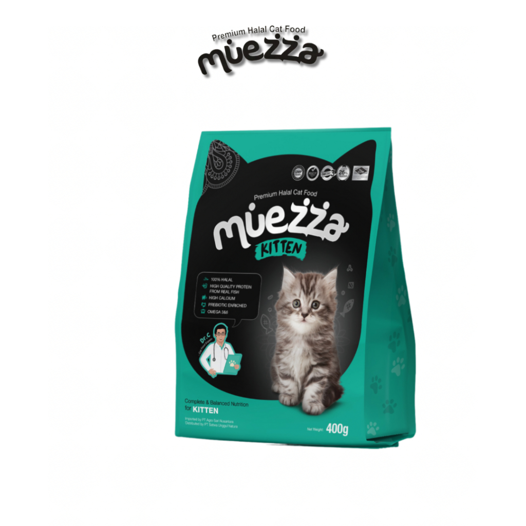 Jual Muezza Makanan Kucing Kering Kitten 400 gr | Shopee Indonesia