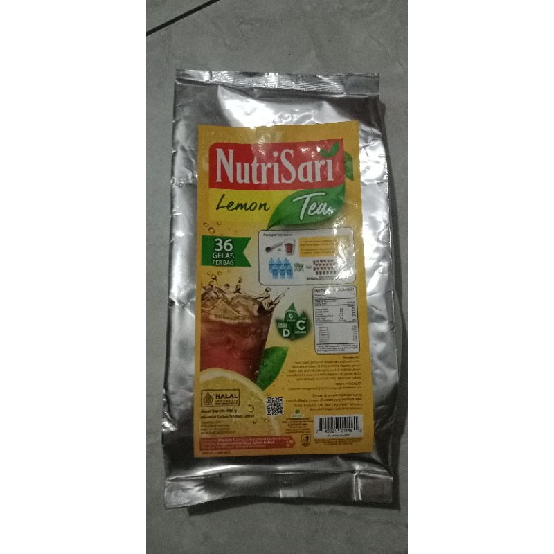 Jual Nutrisari Lemon Tea Refill 400 gr | Shopee Indonesia