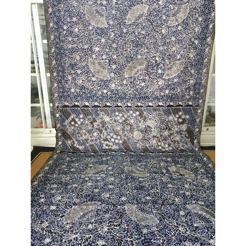 Jual Batik Tulis Lamongan motif biru dongker tumpal | Shopee Indonesia