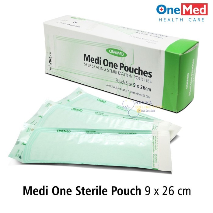 Jual Onemed | Sterile Pouch Plastik Sterilisasi Medi One 9 X 26 cm ...