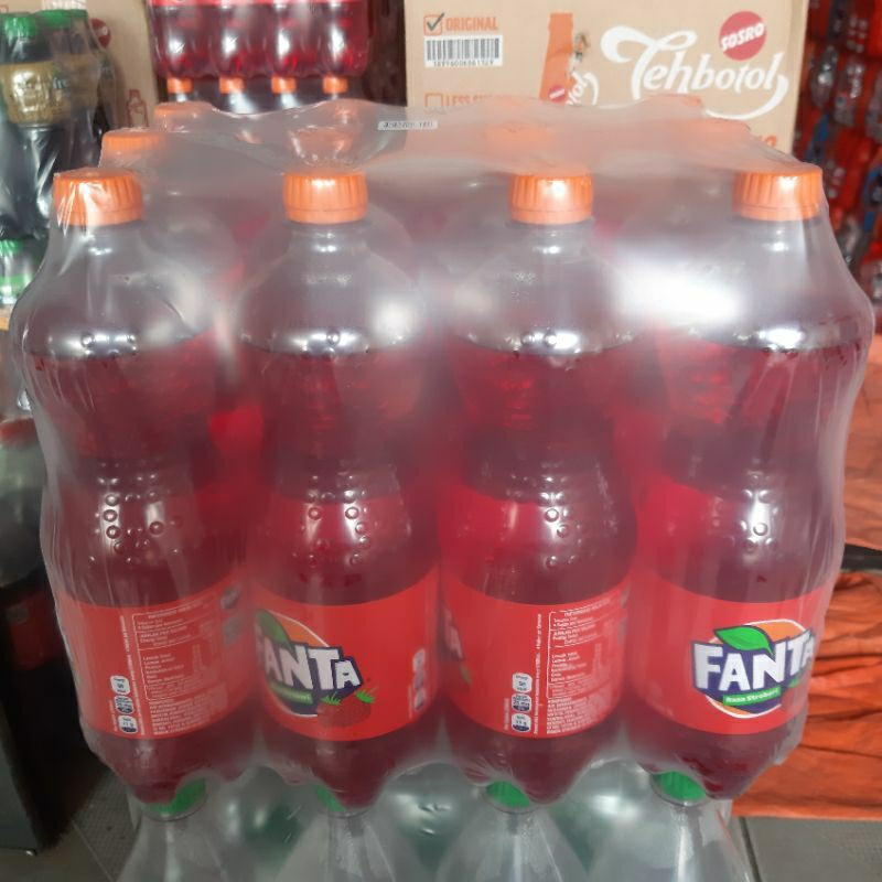 Jual FANTA 1 liter isi 12 botol 1000ml strawberry | Shopee Indonesia