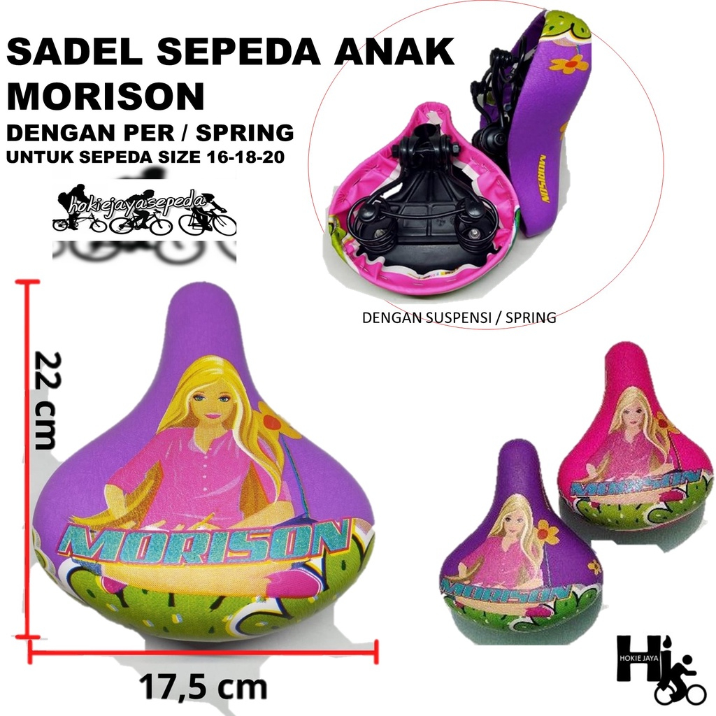 Jual MORISON Sadel sepeda anak model spring - per MOTIF BARBIE untuk ...