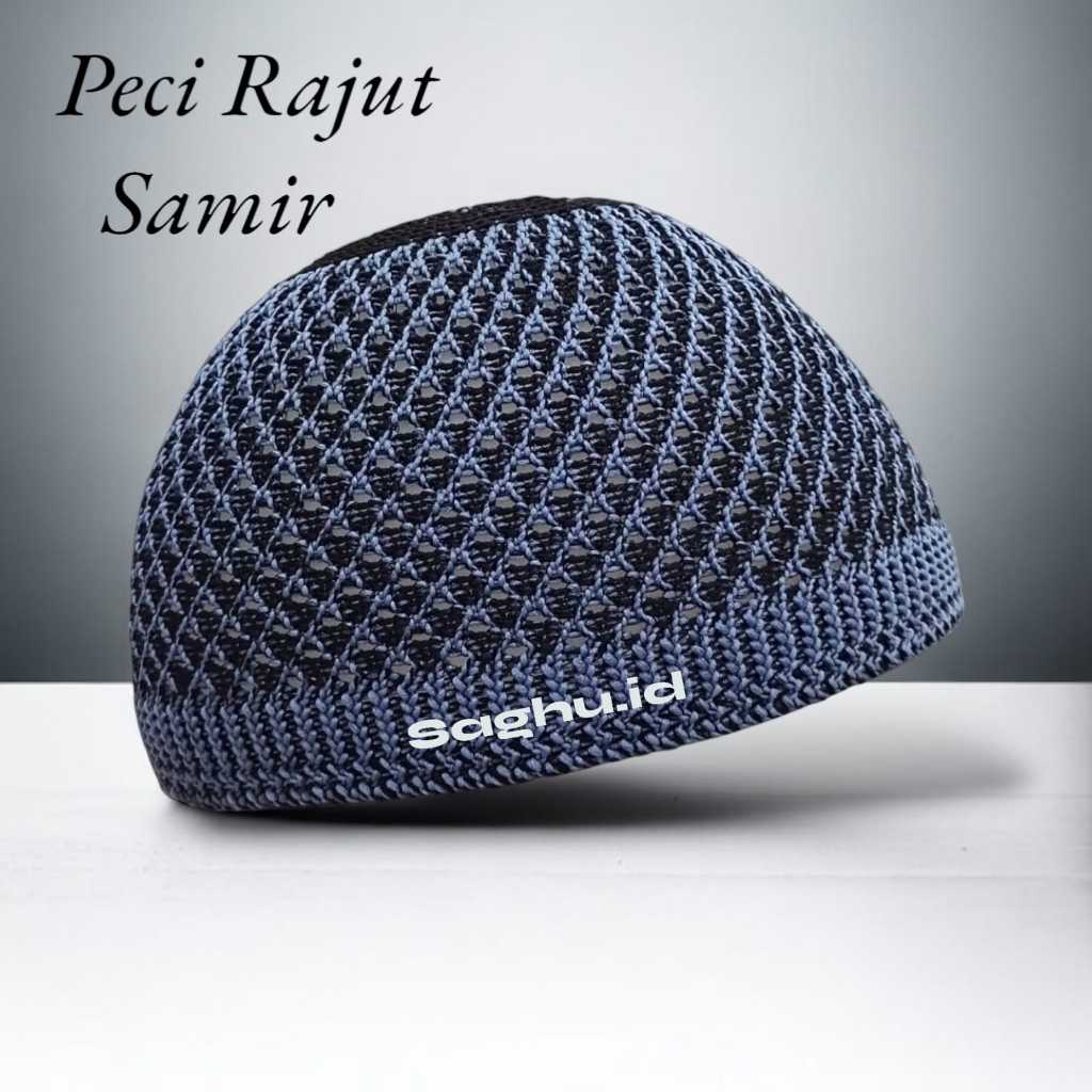 Jual Peci Rajut Samir Motif etnik premiium kopiah haji dewasa by saghu.id | Shopee Indonesia