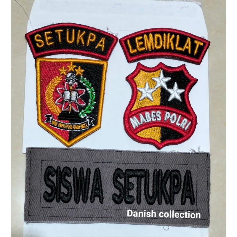 Jual BET BORDIR LOGO LAMBANG SISWA SETUKPA LEMDIKLAT POLRI TIMBUL DAN ...