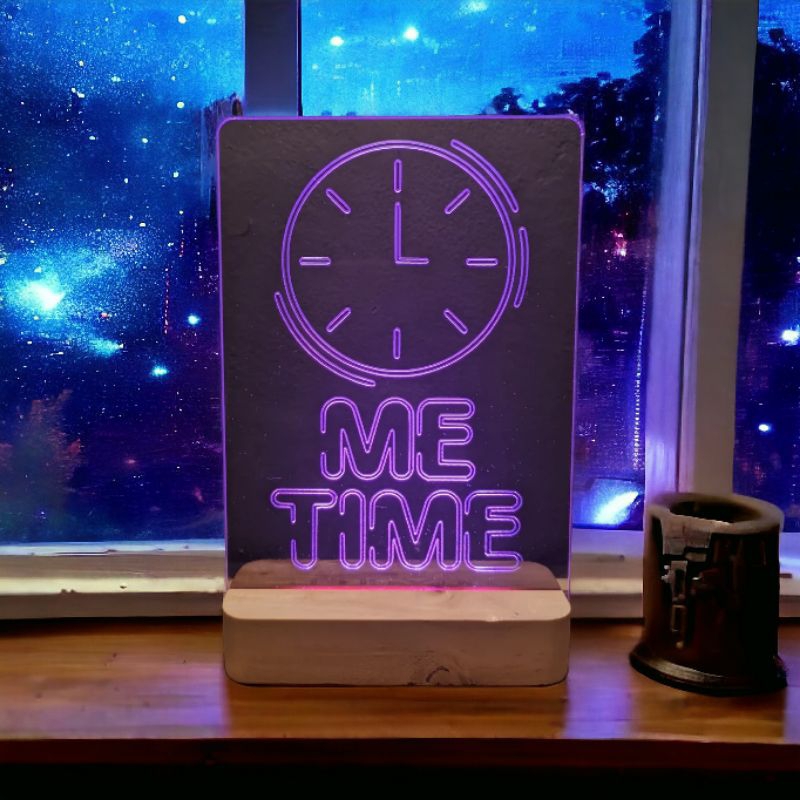 Jual Lampu Hias Lampu Tidur Akrilik LED QUOTES Standing Lamp Acrylic ...