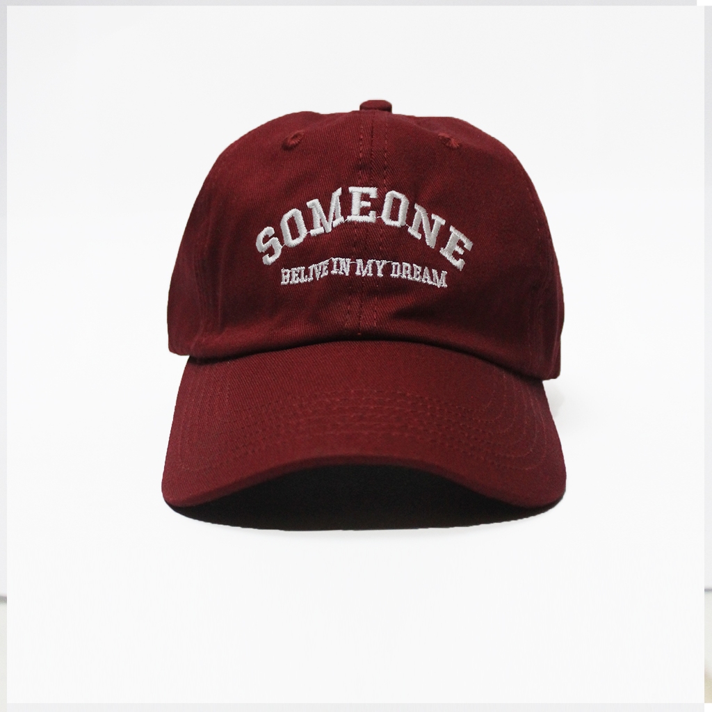 Jual Someone Topi Polo Caps Maroon "BIMD" | Shopee Indonesia
