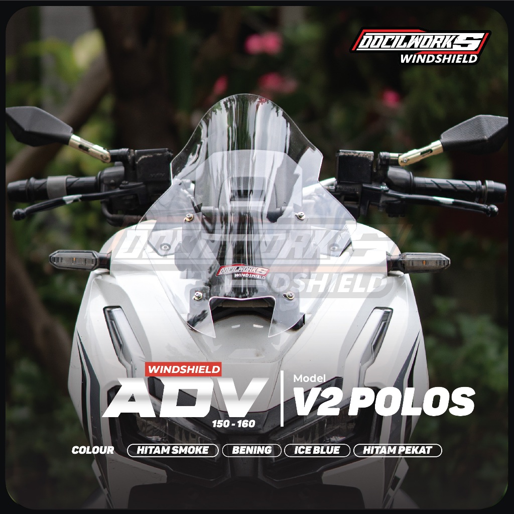 Jual Docilworks - Visor Windshield ADV V2 POLOS ADV 150 dan ADV 160 ...