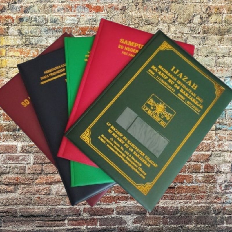 Jual Map sampul / hardcover ijazah , raport , wisuda ukuran F4 dan A4 ...