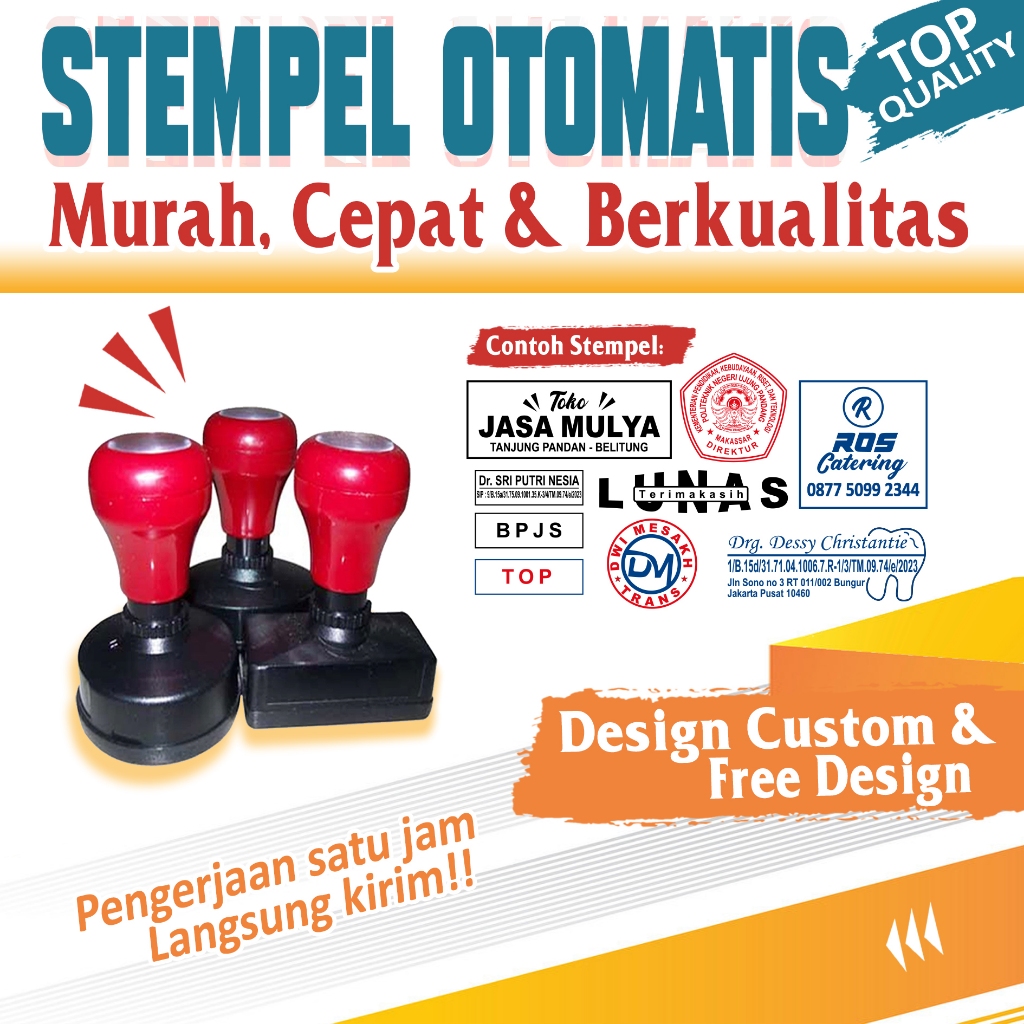 Jual Stempel, Stempel Logo, Stempel lunas, stempel nama, stempel tanda tangan, Stempel otomatis ...