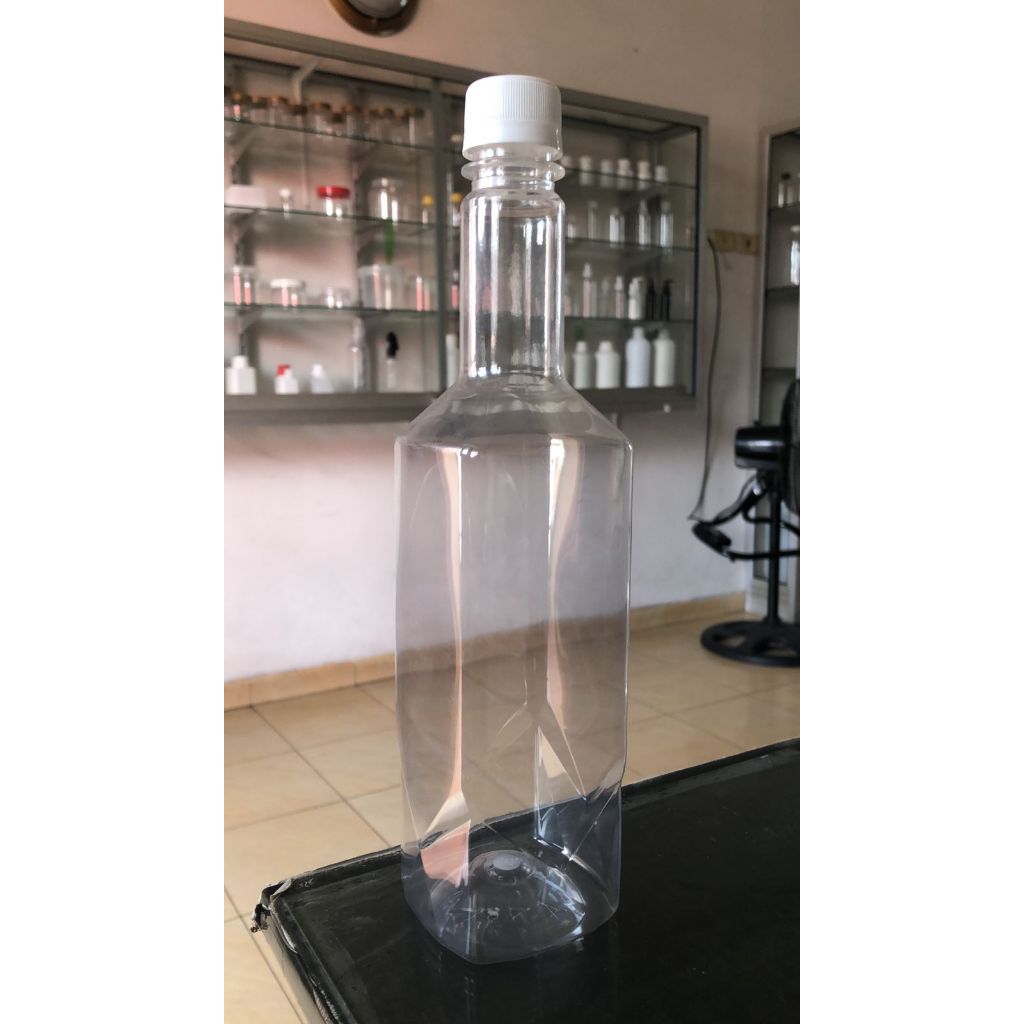 Jual botol plastik unik davin 750 ml botol sirup essen | Shopee Indonesia