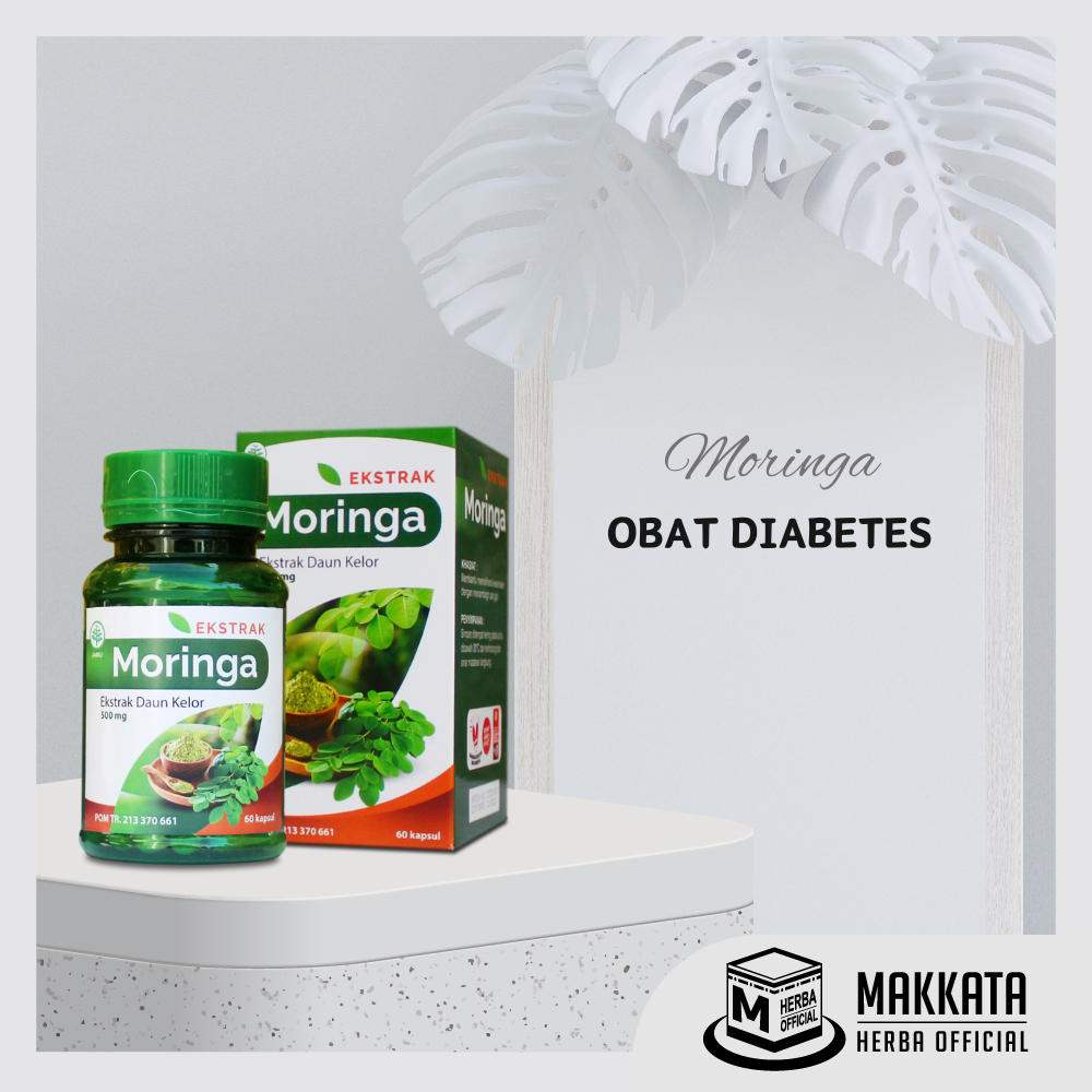Jual Kapsul MORINGA Isi 60 Kapsul OBAT DIABETES Herbal Ekstra Daun ...
