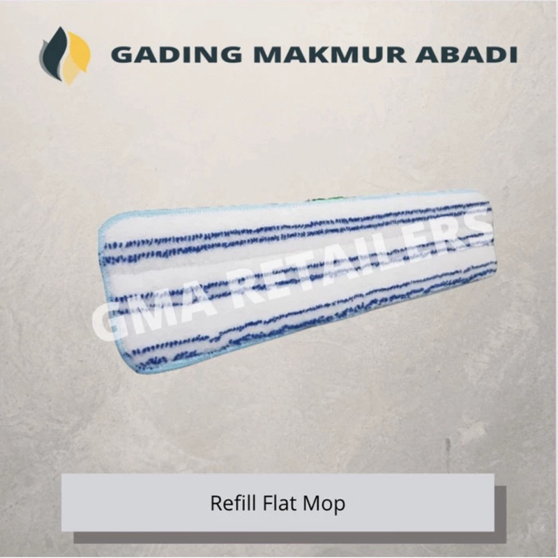 Jual Refill Flat Mop Microfiber 45/60 cm – Kain Pel Datar | Shopee ...