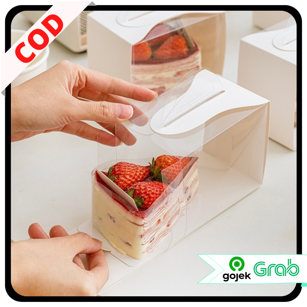 Jual KAISSO - BOX KUE SEGITIGA MILLE CREPES KOTAK KEMASAN MINI KUE ...