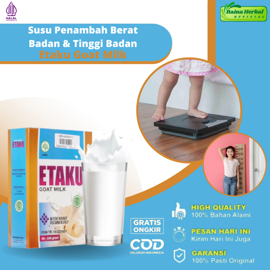 Jual ETAKU Susu Kambing Etawa Untuk Penambah Berat Badan & Tinggi Badan ...