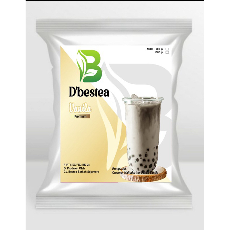 Jual Bubuk Minuman Rasa Vanilla Premium 1 kg Powder Drink | Shopee ...