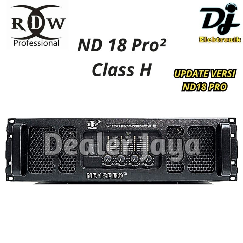 Jual Power Amplifier RDW ND 18 PRO / ND18 PRO / ND 18PRO² Gen 2 Class H - 4 channel | Shopee ...