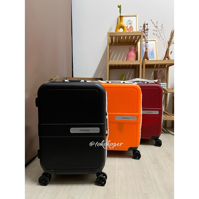 Jual KOPER PRESIDENT 5567 20 INCH 24 INCH CABIN SIZE BAGASI SIZE TSA ...