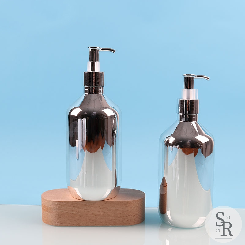 Jual Botol Sabun Mandi Shampoo Silver | Botol Sabun Cair Motif ...