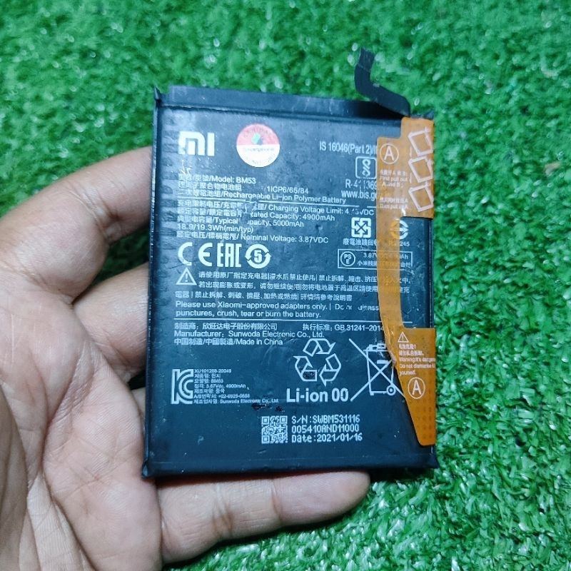 Jual Baterai Mi10T / Mi10T Pro 5G - Batre Model BM53 - Ori Copotan ...