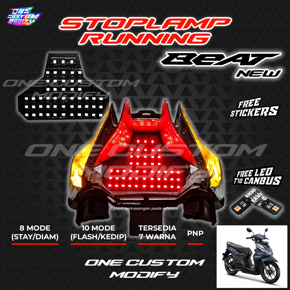 Jual STOPLAMP RUNNING BEAT NEW DELUXE LAMPU LED REM BELAKANG MOTOR ...