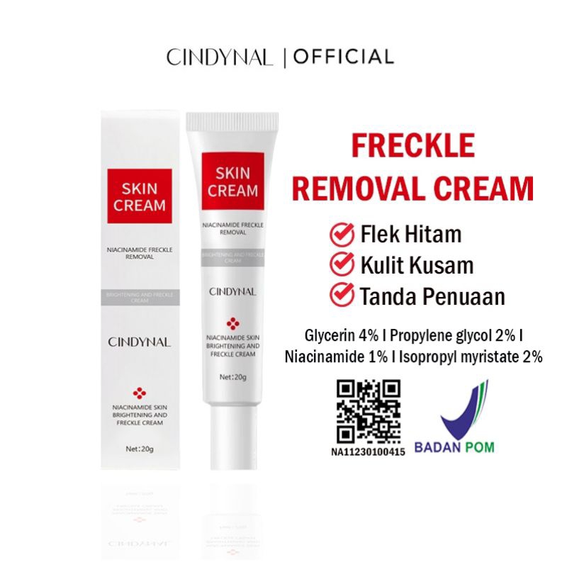 Jual (BPOM) PENGHILANG FLEK HITAM CINDYNAL NIACINEMID CREAM FLEK/MEMUTIHKAN WAJAH BINTIK BINTIK ...