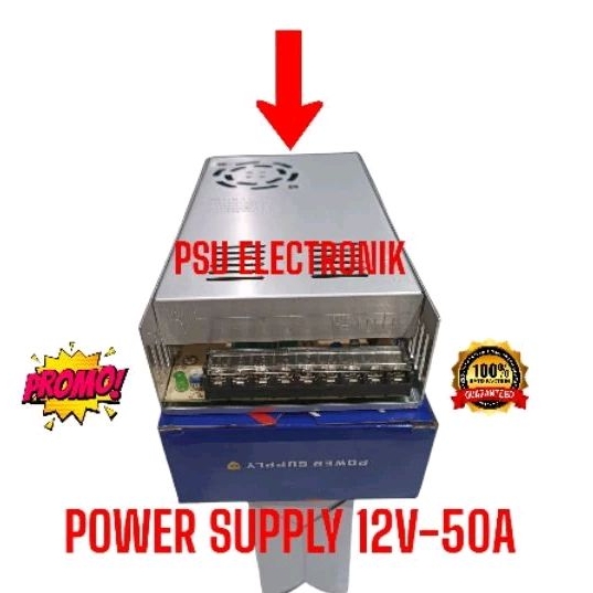 Jual PSU 50A 12V 600W Power Supply 12Volt 50 Amper TRAFO/TRAVO INDOOR ...