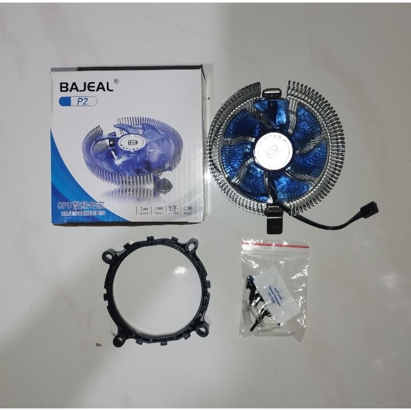 Jual SKU-1166 CPU COOLER BAJEAL P2 FAN PROCESSOR LED LGA 775 1155 1156 ...