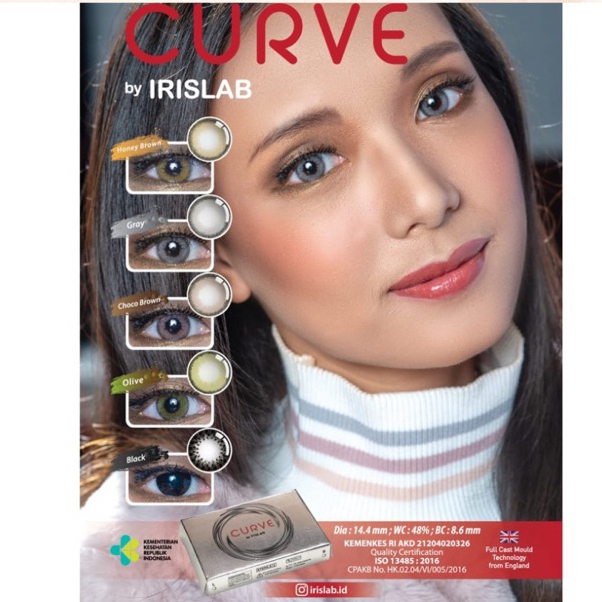 Jual SOFTLENS LIVING COLOR CURVE BY IRIS LAB NORMAL S.D -6.00 14.4MM ...