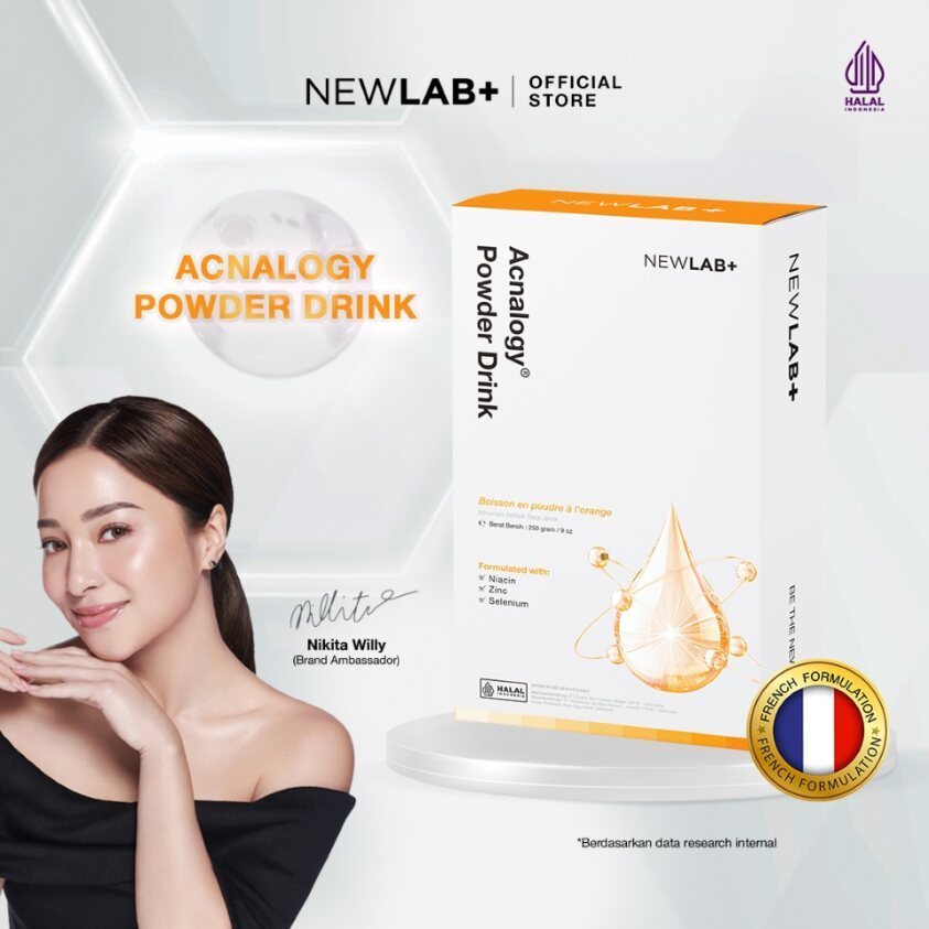 Jual Newlab Acnalogy Powder drink Box Newlab+ New Lab jerawat minuman ...