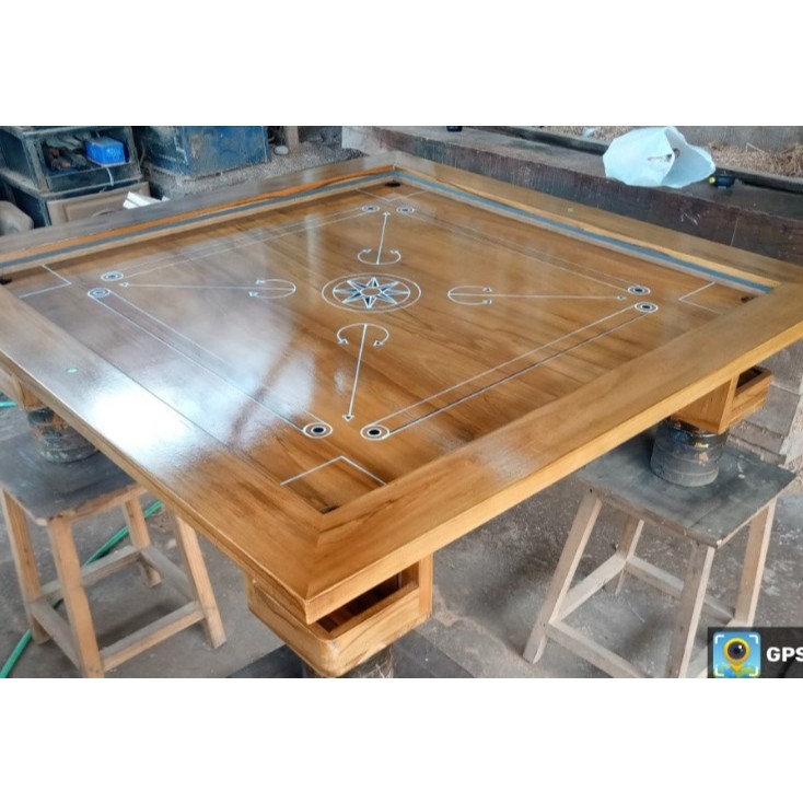 Jual meja karambol jumbo kayu jati | Shopee Indonesia